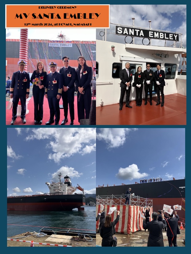 New Vessel Delivery “SANTA EMBLEY” – MOT-Barko Manila Inc.
